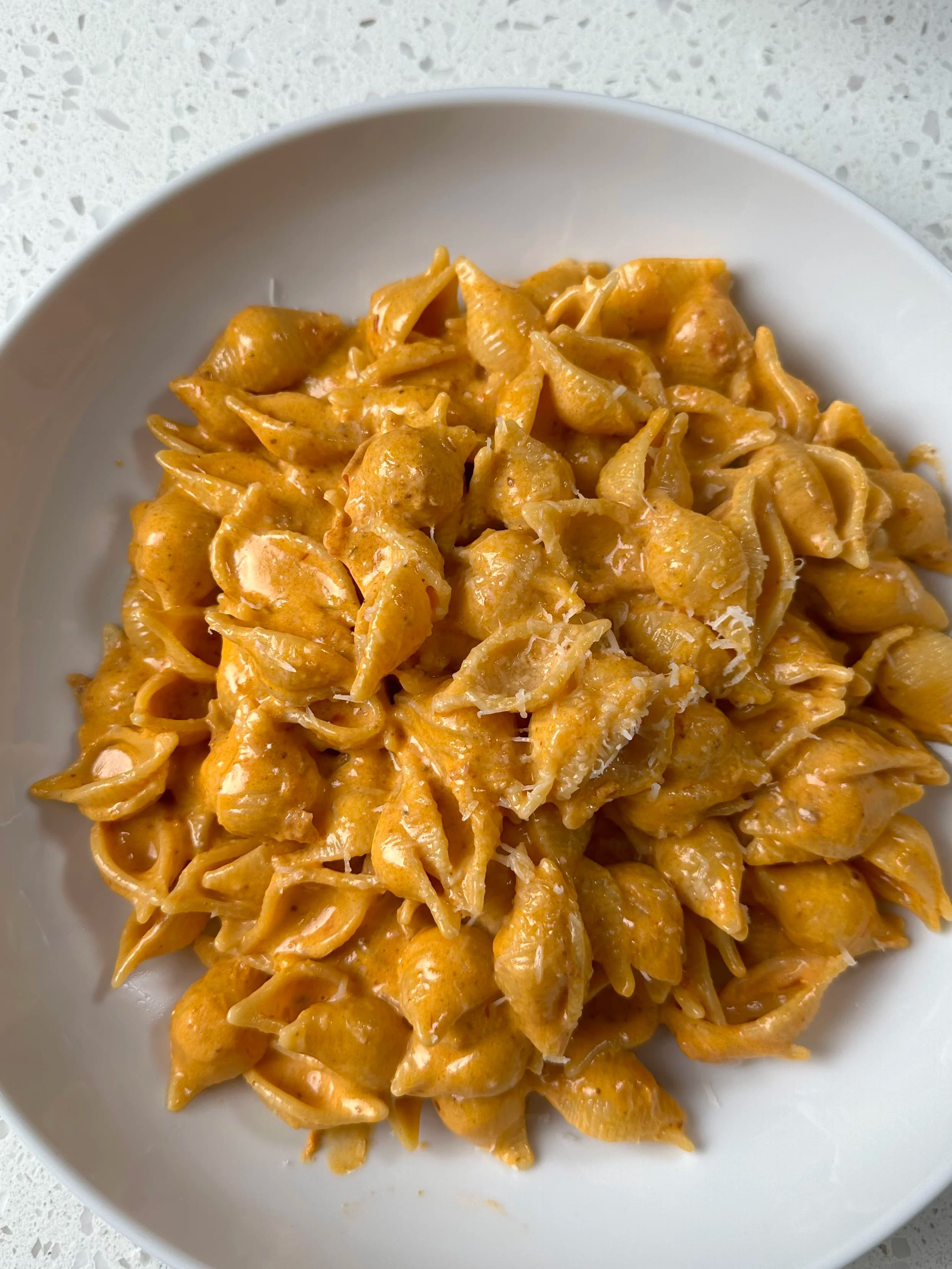 Creamy Red Pesto Shells by kimthefoodie